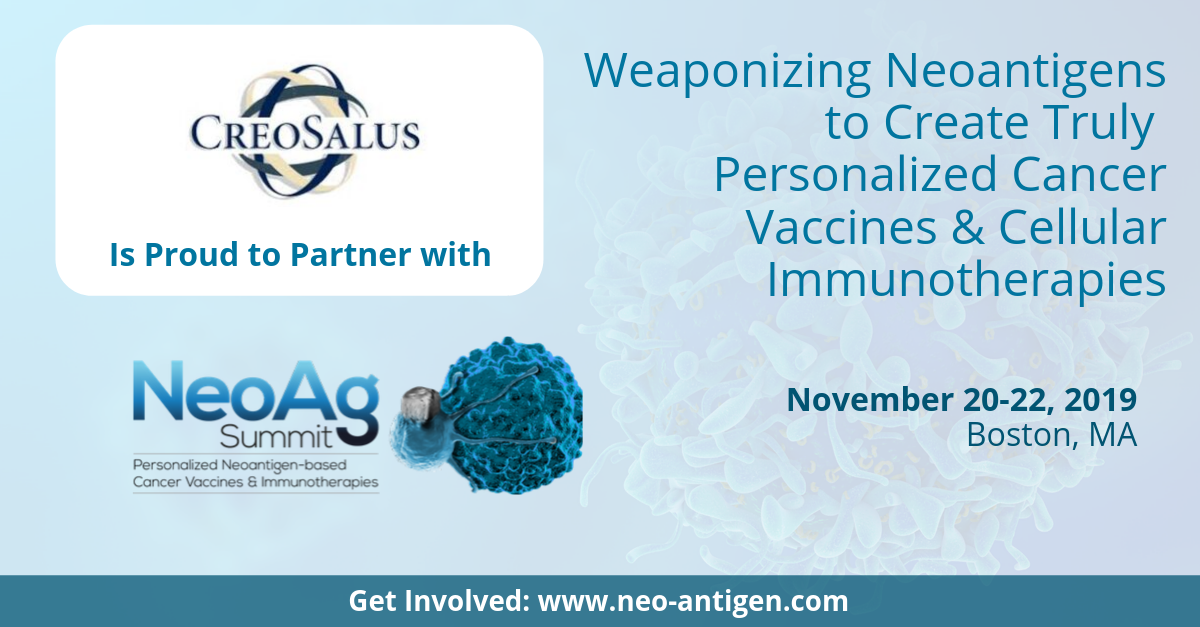CreoSalus to Attend the NeoAg Summit, Nov. 20-22, Boston MA - Creosalus